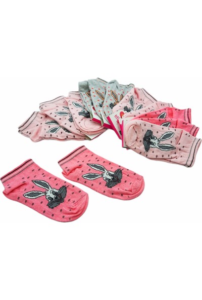 Black Arden Socks 12'li Kız Çocuk Çorabı 11-12 Yaş BT-0260