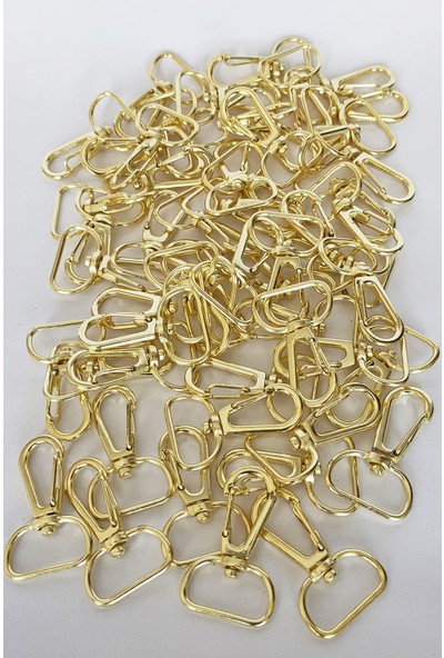 Hercai Hobi Makrome Anahtarlık Aparatı 2 cm Altın 10 Adet