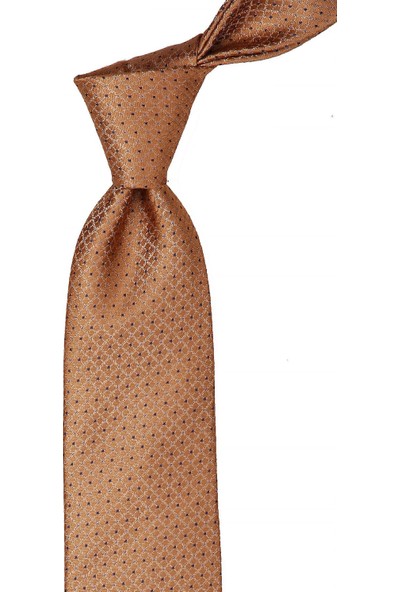 Kravatkolik Altın Renk Nokta Desen Mendilli Klasik Kravat KK10421 Kravatkolik Altın Renk Nokta Desen Mendilli Klasik Kravat KK10421