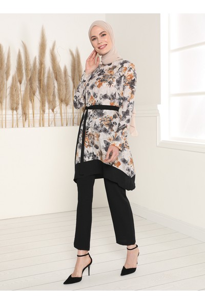 Tavin Tunik&pantolon Ikili Takım - Siyah - Tavin