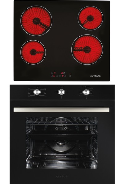 Alveus Vitro 614 Siyah 2'li Ankastre Set VİTRO641-MFA614 Alveus Vitro 614 Siyah 2'li Ankastre Set VİTRO641-MFA614