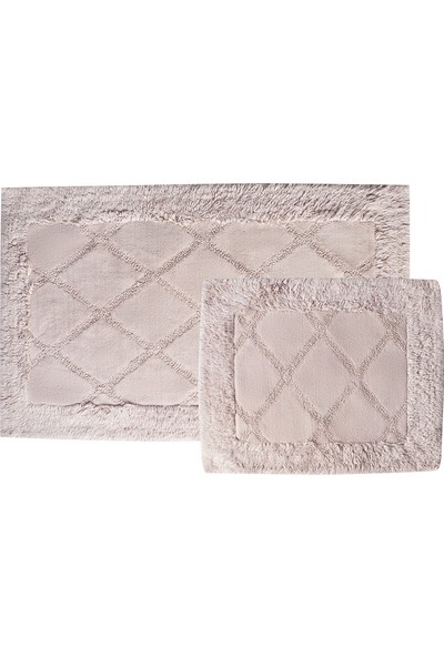 Karaca Home 2'li Veronica Vizon Pamuk Banyo Paspası
