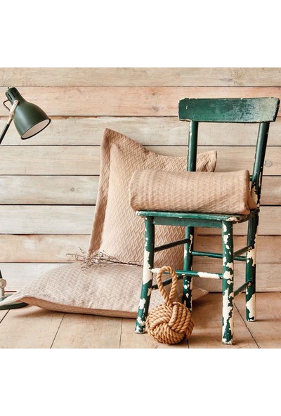 Karaca Home Charm Bold Bej Çift Kişilik Yatak Örtüsü Set