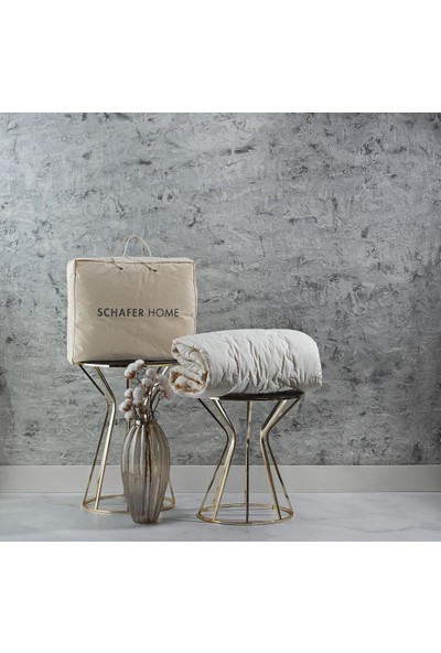 Schafer Yün 195 x 215 cm Yorgan - Ekru