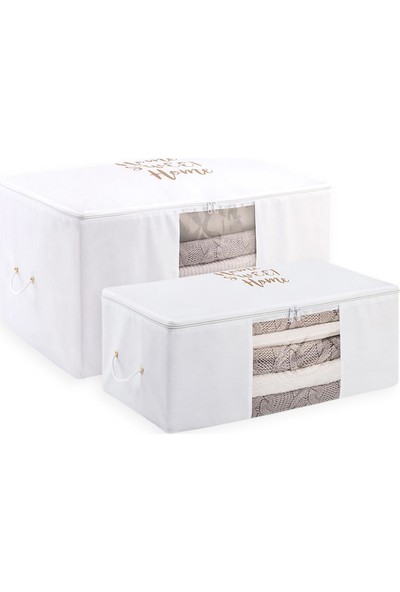 Ocean Home 2'Li Pvc Detaylı Home Sweet Home Baskılı Hurç Set Ocean Home 2'Li Pvc Detaylı Home Sweet Home Baskılı Hurç Set