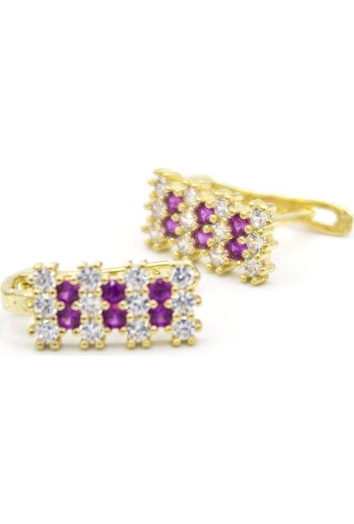 latif kuyumcu 14 Ayar Altın Taşlı Klipsli Küpe latif kuyumcu 14 Ayar Altın Taşlı Klipsli Küpe