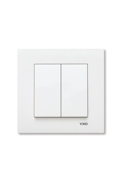 Viko Karre Komitatör Çiftli Anahtar (Çerçeve Dahil) Viko Karre Komitatör Çiftli Anahtar (Çerçeve Dahil)