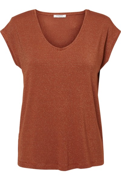 Jack & Jones Kadın Mavi Çizgili T-Shirt 17078572 Pcbıllo