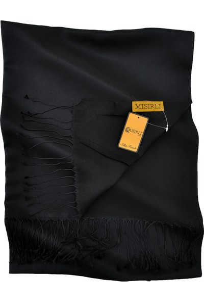 Mısırlı Siyah Ipek Görünümlü Koza Şal