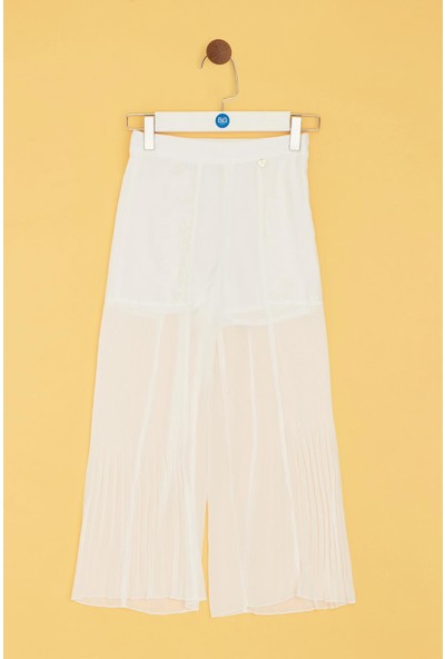 B&G Store Kız Çocuk Beyaz Pantolon B&G Store Kız Çocuk Beyaz Pantolon