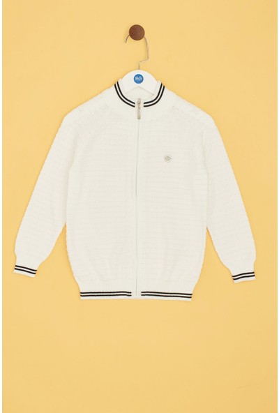 B&G Store Erkek Çocuk Beyaz Kazak