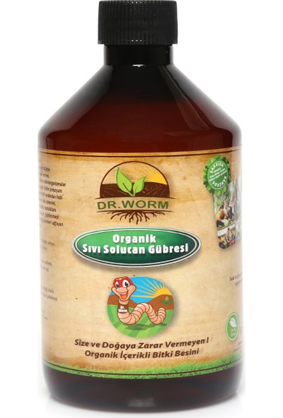 Dr Worm Organik Sıvı Solucan Gübresi 500 ml Dr Worm Organik Sıvı Solucan Gübresi 500 ml
