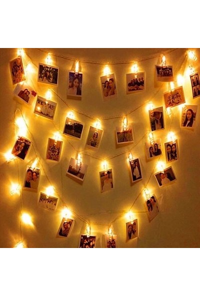 Gentilbay Led Işıklı Fotoğraf Mandalları 20 Adet