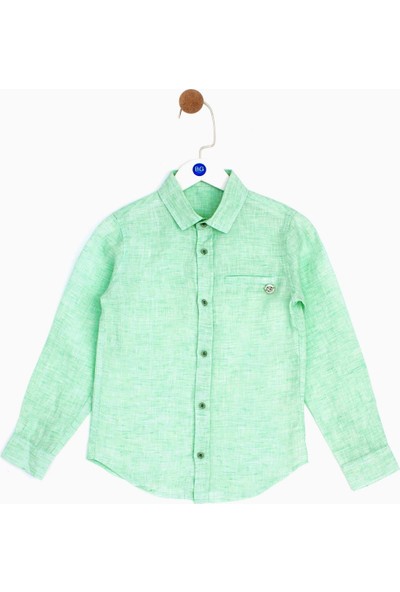 B&G Store Erkek Çocuk Yeşil Gömlek