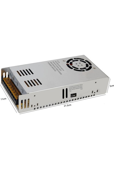 Polaxtor Adaptör 24V 15A Metal Kasa Polaxtor MZ-2415