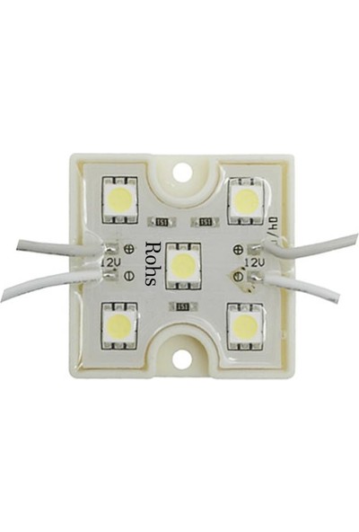 OEM Modül LED Kare 12V 3 Çipli 5 LED Beyaz Su Geçirmez OEM Modül LED Kare 12V 3 Çipli 5 LED Beyaz Su Geçirmez