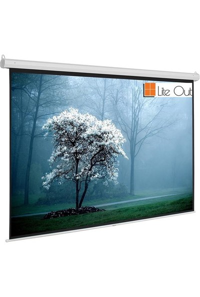 LiteOut 240x150 cm Motorlu Kumandalı Projeksiyon Perdesi LiteOut 240x150 cm Motorlu Kumandalı Projeksiyon Perdesi