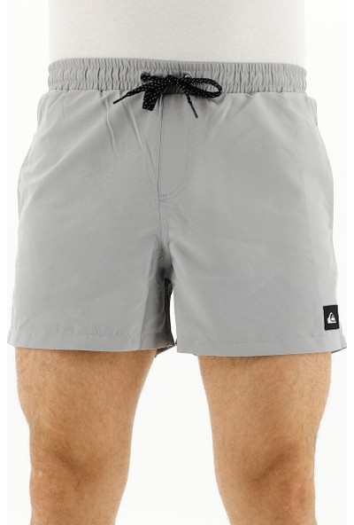 Quiksilver Cepli Beli Lastikli Gri Erkek Şort Mayo