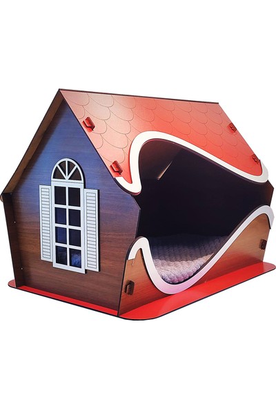 BTF Market BTF-104 Kedi Evi ve Köpek Evi Portatif, Ahşap 3mm Mdf BTF Market BTF-104 Kedi Evi ve Köpek Evi Portatif, Ahşap 3mm Mdf