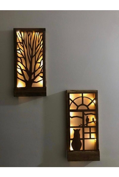 Virahome Piller Dahil Peri Ledli Desenli Duvar Süsü Masif Ahşap 18X36 Tablo Gece Lamba Antre Hol Ev Hediyesi Virahome Piller Dahil Peri Ledli Desenli Duvar Süsü Masif Ahşap 18X36 Tablo Gece Lamba Antre Hol Ev Hediyesi