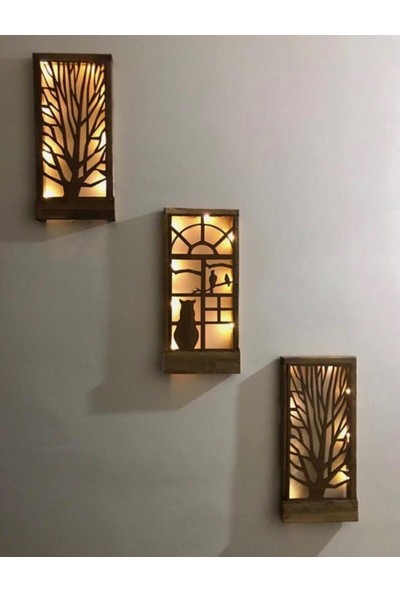 Virahome 3 Lü Set Piller Dahil Peri Ledli Masif Ahşap Tablo Ev Hediyesi Hol Antre Gece Lamba 36X18 Duvar Süsü Virahome 3 Lü Set Piller Dahil Peri Ledli Masif Ahşap Tablo Ev Hediyesi Hol Antre Gece Lamba 36X18 Duvar Süsü