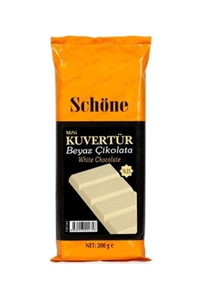 Schöne Mini Beyaz Kuvertür Çikolata 200 gr Schöne Mini Beyaz Kuvertür Çikolata 200 gr
