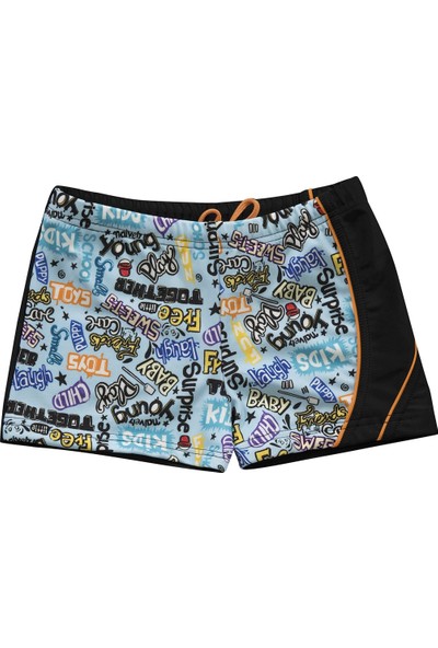 Endeep Erkek Çocuk Yazılı Desenli Şort Mayo