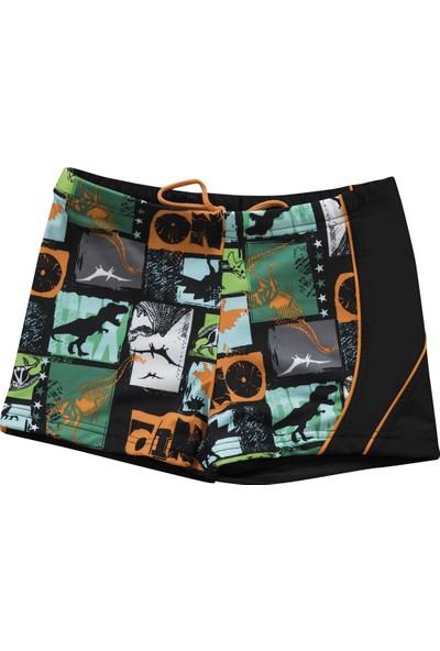 Endeep Erkek Çocuk Dinozor Desenli Şort Mayo