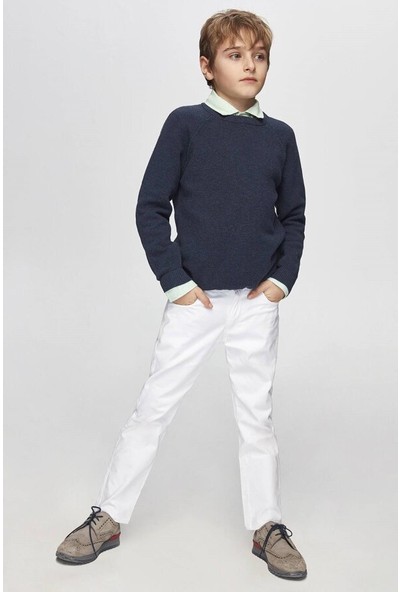 B&G Store Erkek Çocuk Beyaz Pantolon B&G Store Erkek Çocuk Beyaz Pantolon