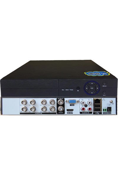 Qromax PRO 9008 8 Kanal H265 Xmeye Sabit Ip Istemeyen Hybrıt Kayıt Cihazı Qromax PRO 9008 8 Kanal H265 Xmeye Sabit Ip Istemeyen Hybrıt Kayıt Cihazı