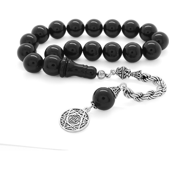 DAVİD BLACK 925 Ayar Gümüş Halat Püsküllü Siyah Sıkma Fiyatı