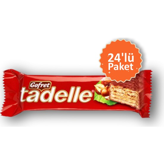 Tadelle Çikolatalı Gofret 35 gr 24'lü Fiyatı - Taksit Seçenekleri