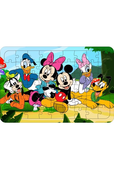 Güven Serigrafi Miki Fare 54 Parça Ahşap Çerçeveli Puzzle Yapboz Güven Serigrafi Miki Fare 54 Parça Ahşap Çerçeveli Puzzle Yapboz