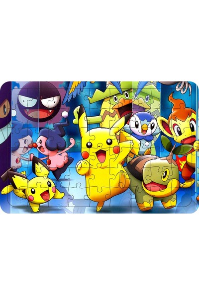 Güven Serigrafi Pokemon 54 Parça Çerçeveli Ahşap Puzzle Yapboz Güven Serigrafi Pokemon 54 Parça Çerçeveli Ahşap Puzzle Yapboz