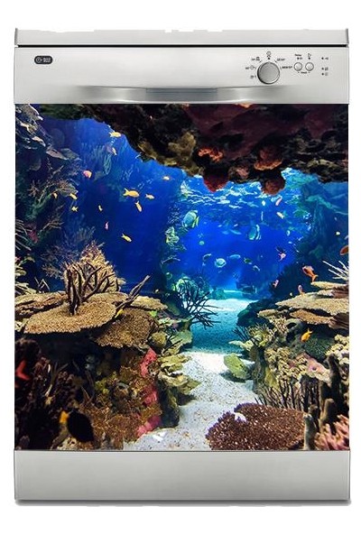 Jasmin2020 Bulaşık Makinası Sticker Kaplama Etiketi Sualtı Deniz Jasmin2020 Bulaşık Makinası Sticker Kaplama Etiketi Sualtı Deniz