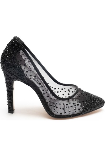 La Scada Siyah Kadın Abiye Ayakkabı MR5335 La Scada Siyah Kadın Abiye Ayakkabı MR5335