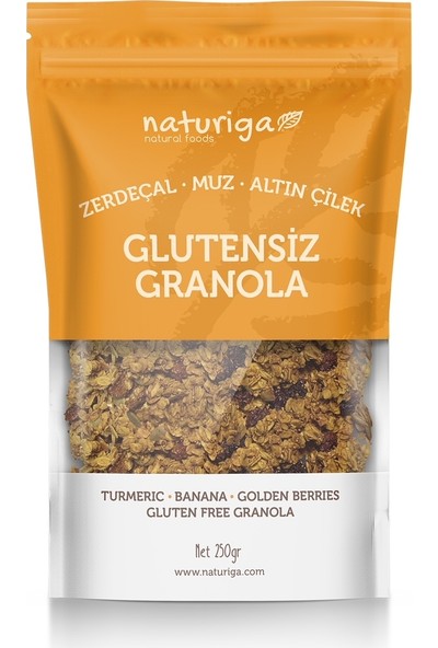 Naturiga Glutensiz Zerdeçal & Altın Çilek GRANOLA(250GR)