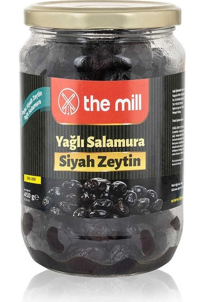 The Mill Naturel Siyah Zeytin 450 gr. Cam Kavanoz - S-XS (291-350 adet/kg) - Çekirdekli - Kuzey Ege Bölgesi Zeytinleri The Mill Naturel Siyah Zeytin 450 gr. Cam Kavanoz - S-XS (291-350 adet/kg) - Çekirdekli - Kuzey Ege Bölgesi Zeytinleri