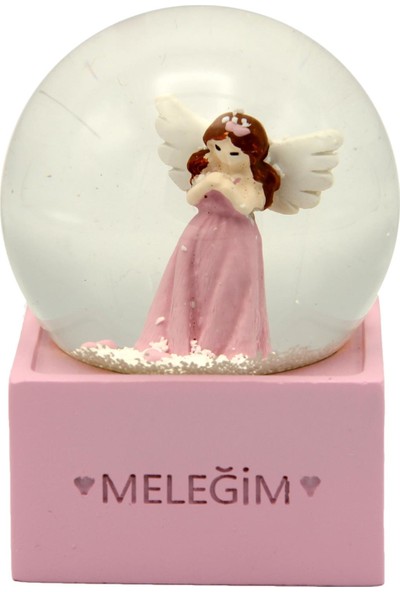 Hayalevi Consept Meleğim Orta Boy Özel Tasarım Pembe Kar Küresi