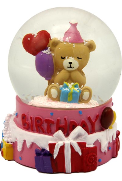 Hayalevi Consept Happy Birthday Ayıcık Küçük Kar Küresi