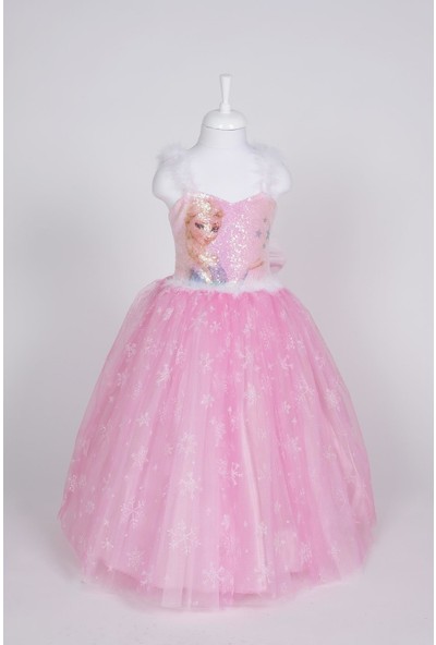 Pumpido Meneviş Kız Çocuk Elsa Gelinlik