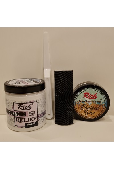 Rich Budak Yapma Seti Ahşap Doku Tarağı Rölyef Pasta Eskitme Wax Çikolata Rich Budak Yapma Seti Ahşap Doku Tarağı Rölyef Pasta Eskitme Wax Çikolata