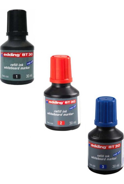 Edding edding (E-BT30) Mürekkep 30 ml 3'lü Set