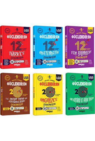 Ankara Yayıncılık 8. Sınıf LGS Güçlendiren Deneme Seti - 6 Kitap Ankara Yayıncılık 8. Sınıf LGS Güçlendiren Deneme Seti - 6 Kitap