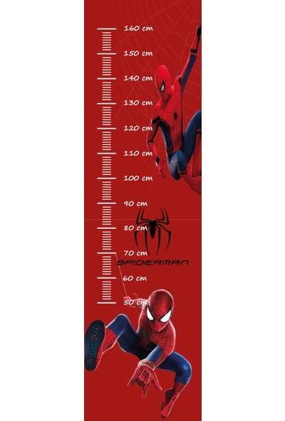 Atalya Reklam Örümcek Adam Boy Ölçer Sticker Atalya Reklam Örümcek Adam Boy Ölçer Sticker