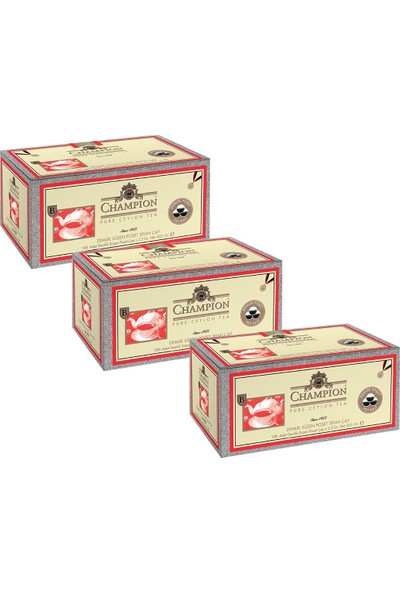 Champion Demlik Poşet 100 x 3,2 Gr*3 Adet Champion Demlik Poşet 100 x 3,2 Gr*3 Adet