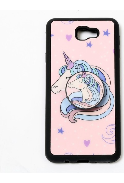 Merwish Case Samsung Galaxy J7 Prime Trend Desenli Pops El ve Telefon Tutuculu Silikon Kılıf Pembe Unicorn Merwish Case Samsung Galaxy J7 Prime Trend Desenli Pops El ve Telefon Tutuculu Silikon Kılıf Pembe Unicorn
