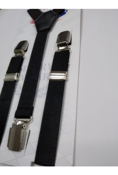 Terry Metal Uçlu Ayarlanabilir Çocuk Pantolon Askısı