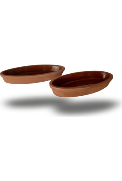 Toprak 2'li Sırlı Tava Küçük Boy
