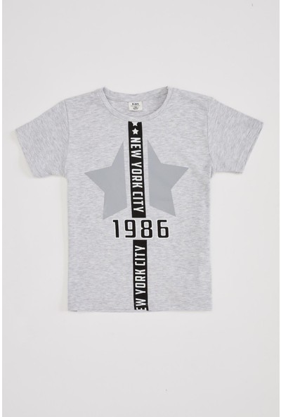 DeFacto Erkek Çocuk Yıldız Baskılı Kısa Kol Tişört S7526A620HS